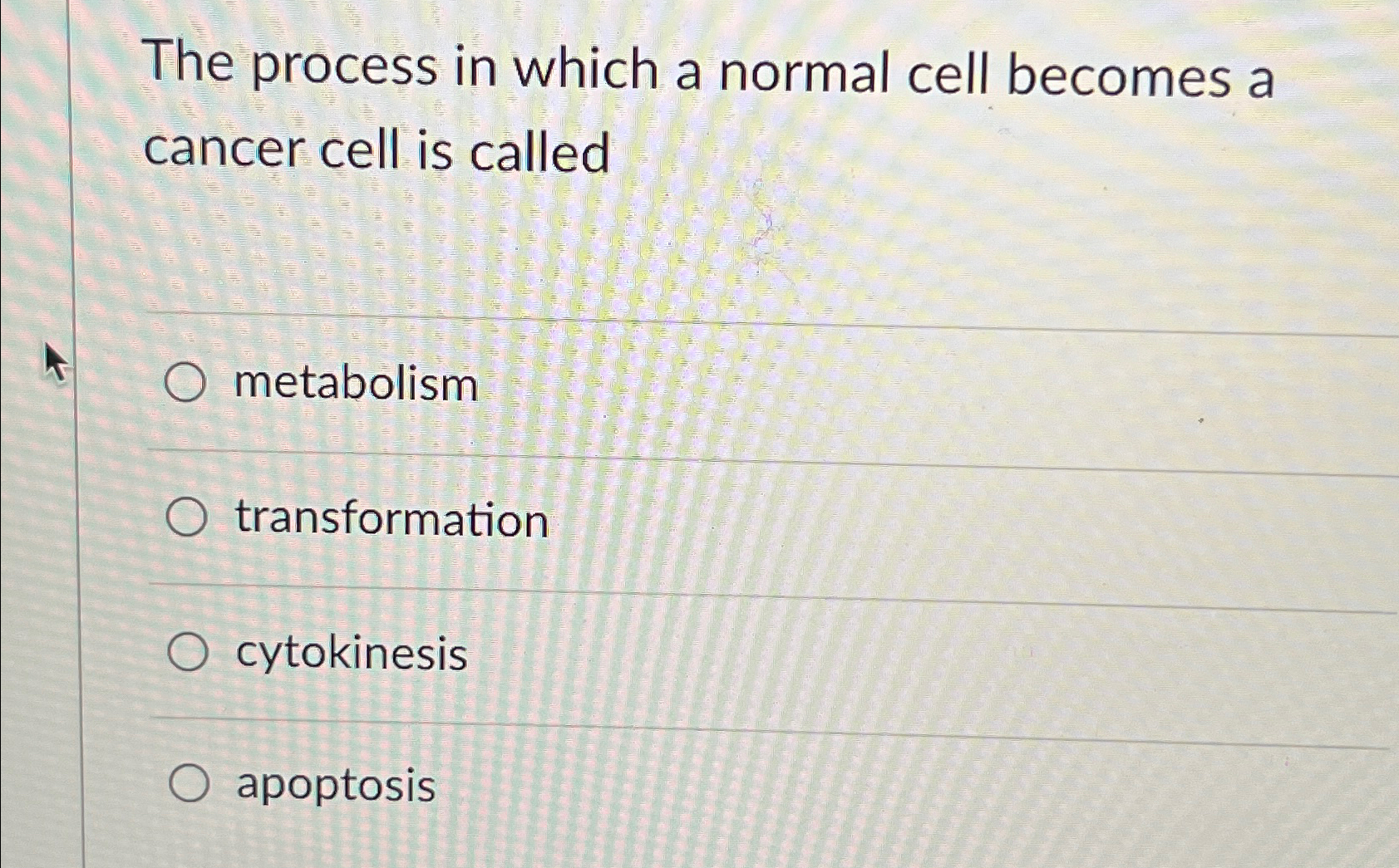 Solved The process in which a normal cell becomes a cancer | Chegg.com