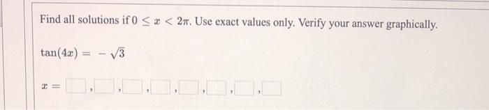 Solved Find all solutions if 0° | Chegg.com