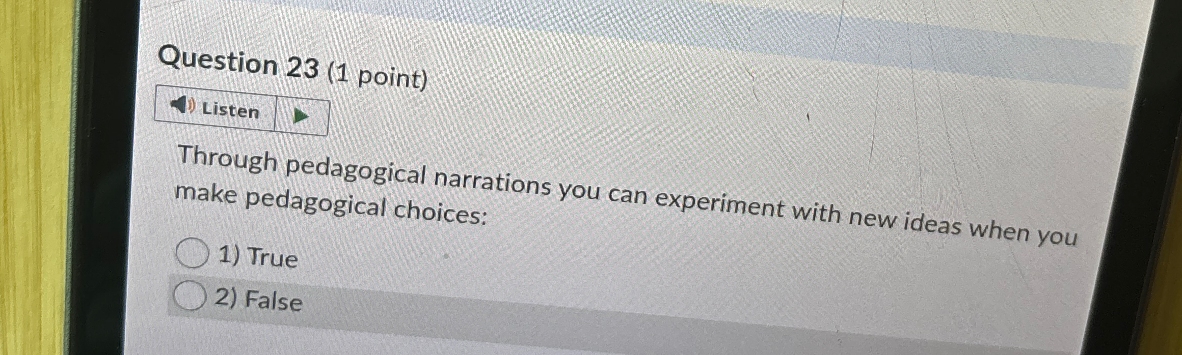 Solved Question 23 (1 point)ListenThrough pedagogical | Chegg.com Solved Question 23 (1 point)ListenThrough pedagogical | Chegg.com