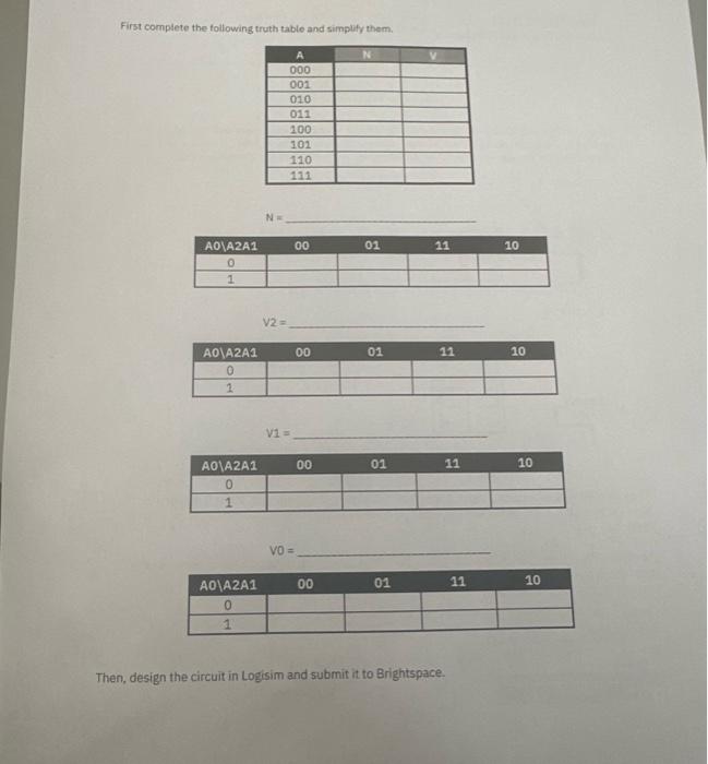 Solved For this assignment, we will design a circuit that | Chegg.com