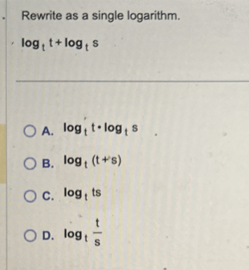 Solved Rewrite as a single | Chegg.com