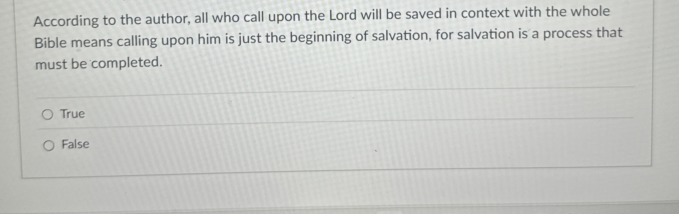 Solved According to the author, all who call upon the Lord | Chegg.com