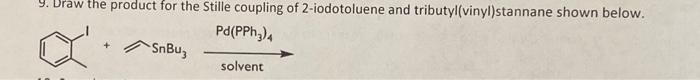 Solved 10. Complete the catalytic cycle for the Stille | Chegg.com