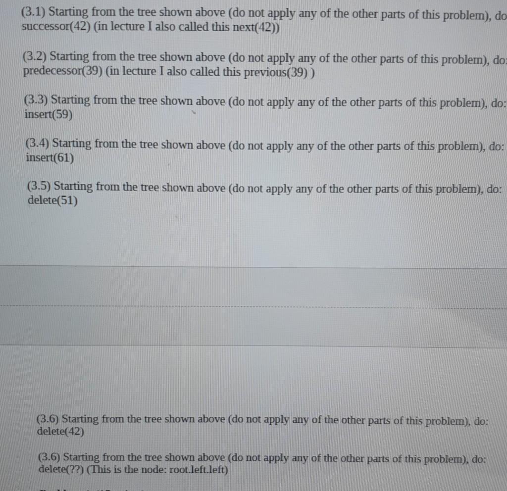 Solved Problem 3. (10 points) Given this Binary Search Tree | Chegg.com