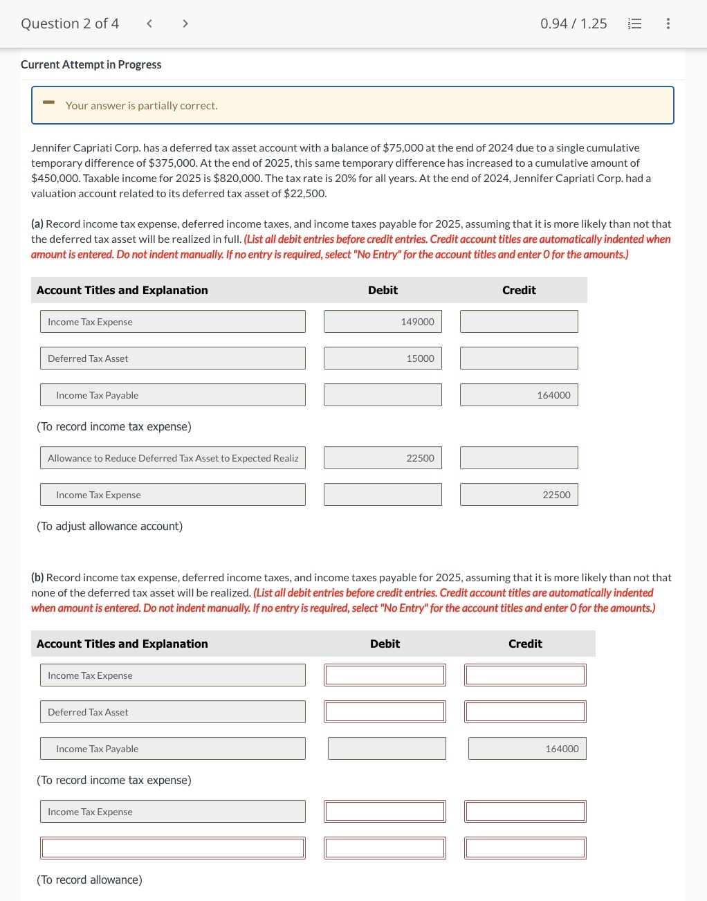 Solved Jennifer Capriati Corp. has a deferred tax asset | Chegg.com