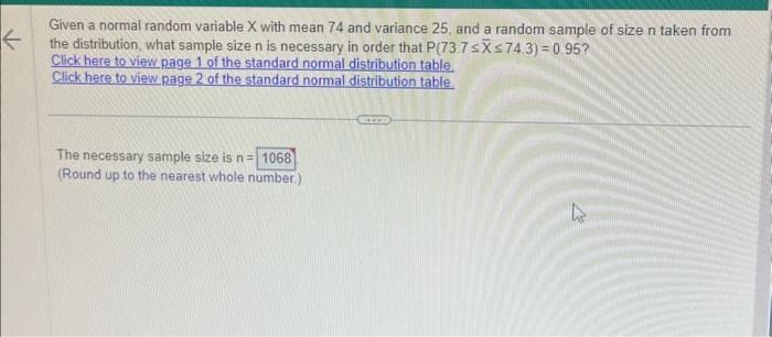 Solved Given a normal random variable X with mean 74 and | Chegg.com