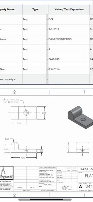 Solved Exercise 9.6: FLAT-PLATE Drawing Create the A (ANSI) | Chegg.com