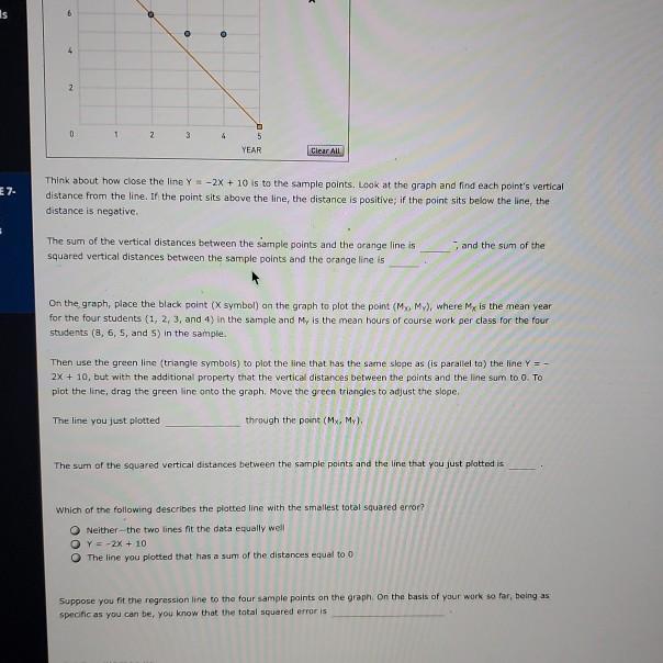 Solved 4. Linear equations and the regression line А. Аа | Chegg.com