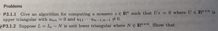 Solved Problems - P3.1.1 Give an algorithm for computing a | Chegg.com