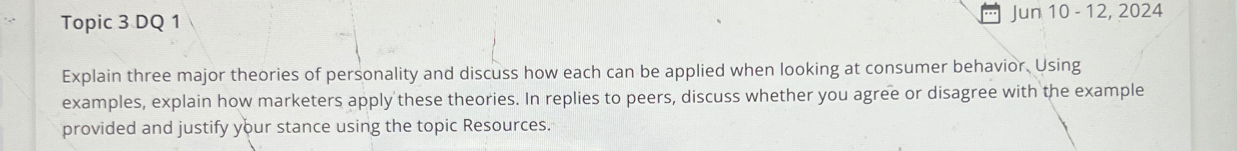 Solved Explain three major theories of personality and | Chegg.com