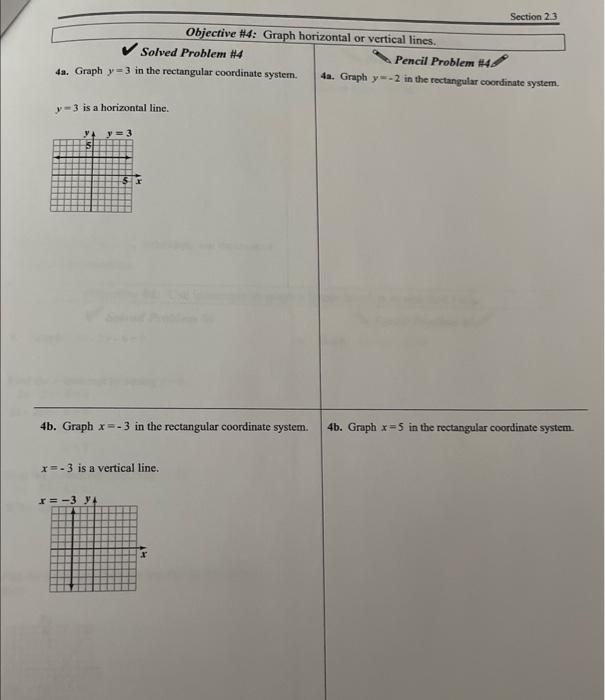 Solved Section 23 Objective \#4: Graph horizontal or | Chegg.com