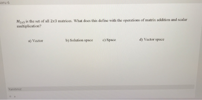 Solved oru 6 M2x3 is the set of all 2x3 matrices. What does | Chegg.com