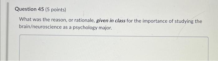 Solved What was the reason, or rationale, given in class for | Chegg.com