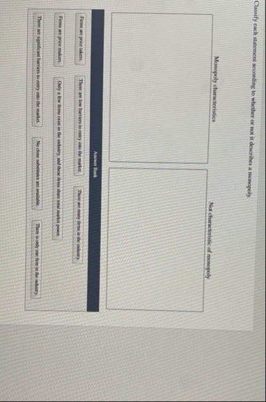 Solved Classify each statement according to whether or not | Chegg.com
