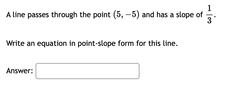 Solved A line passes through the point (6,-7) ﻿and has a | Chegg.com