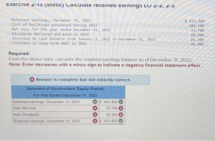 Solved Required: From the above data, calculate the retained | Chegg.com