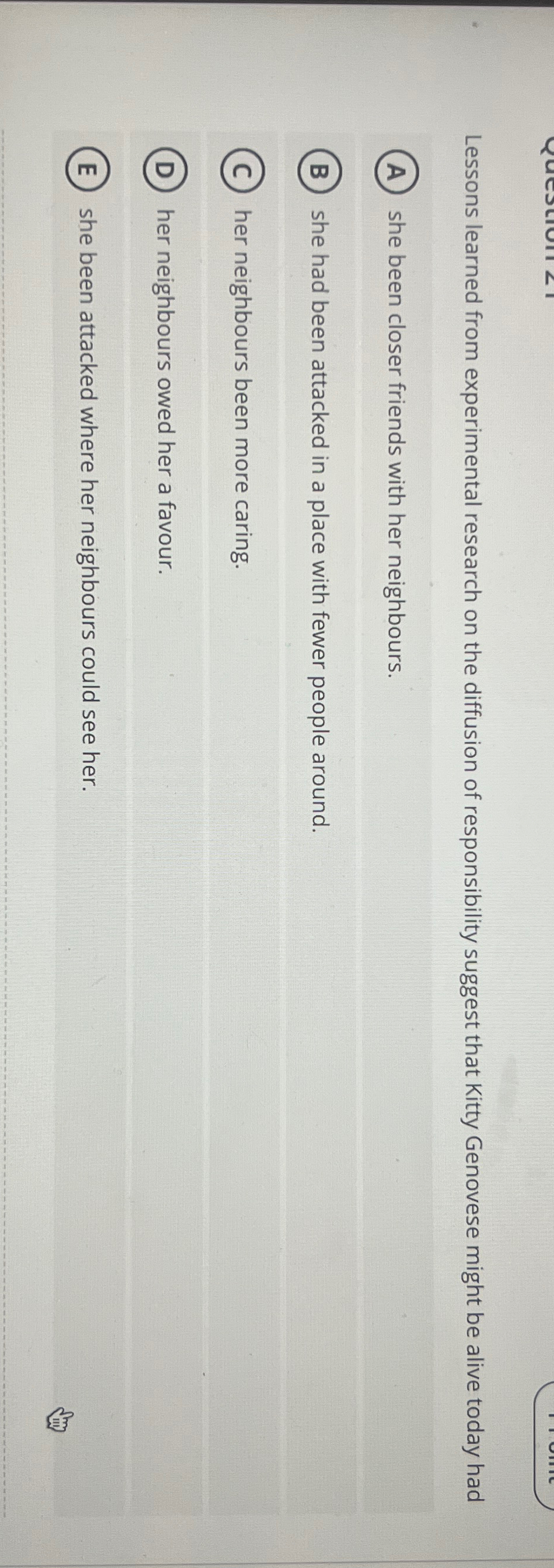 Solved Lessons learned from experimental research on the | Chegg.com