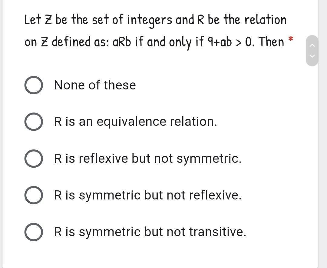 Solved Let Z Be The Set Of Integers And R Be The Relation On