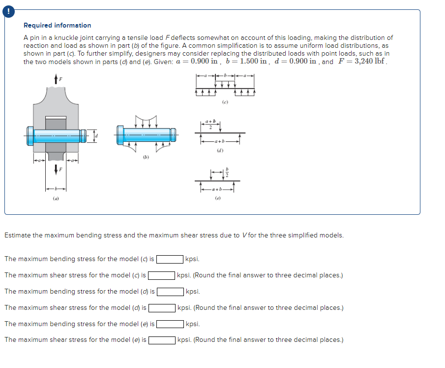 Solved Explain the bending moment part please Required | Chegg.com
