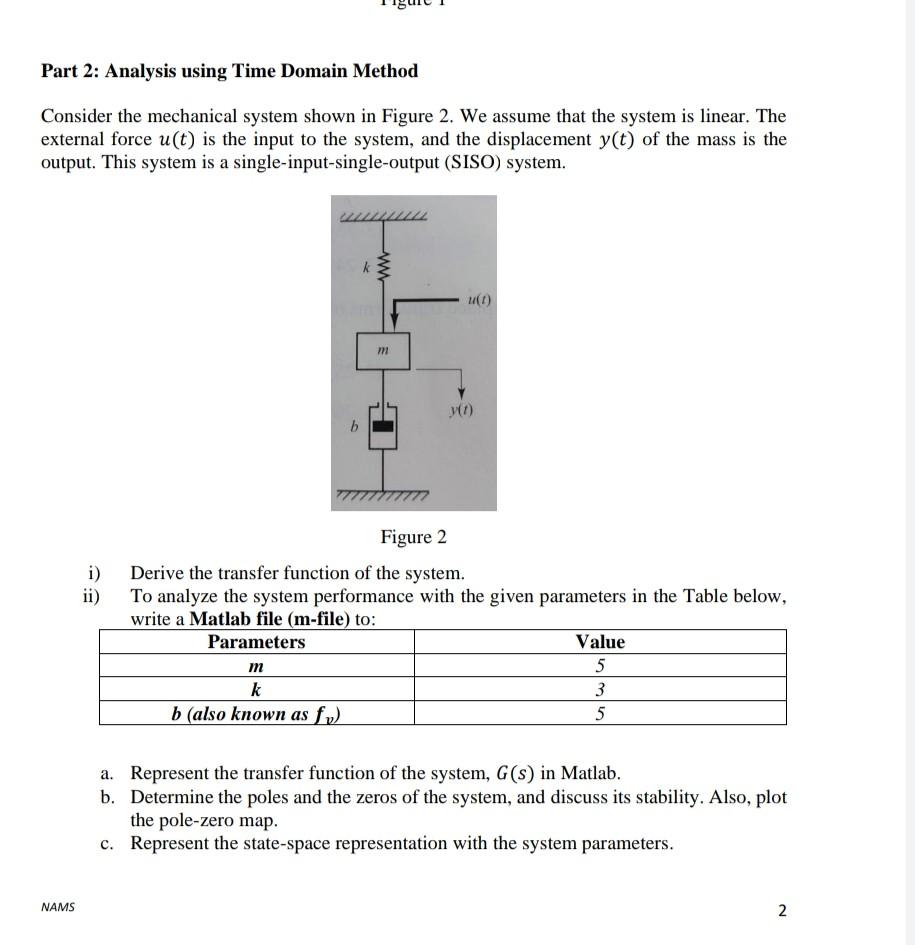 Solved Part 3: Simulink Model for Analysis of Second-order | Chegg.com