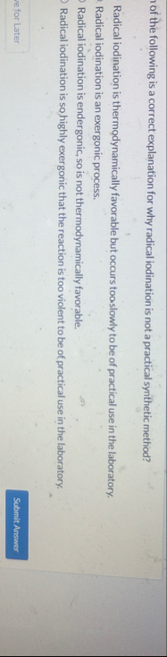 Solved of the following is a correct explanation for why | Chegg.com