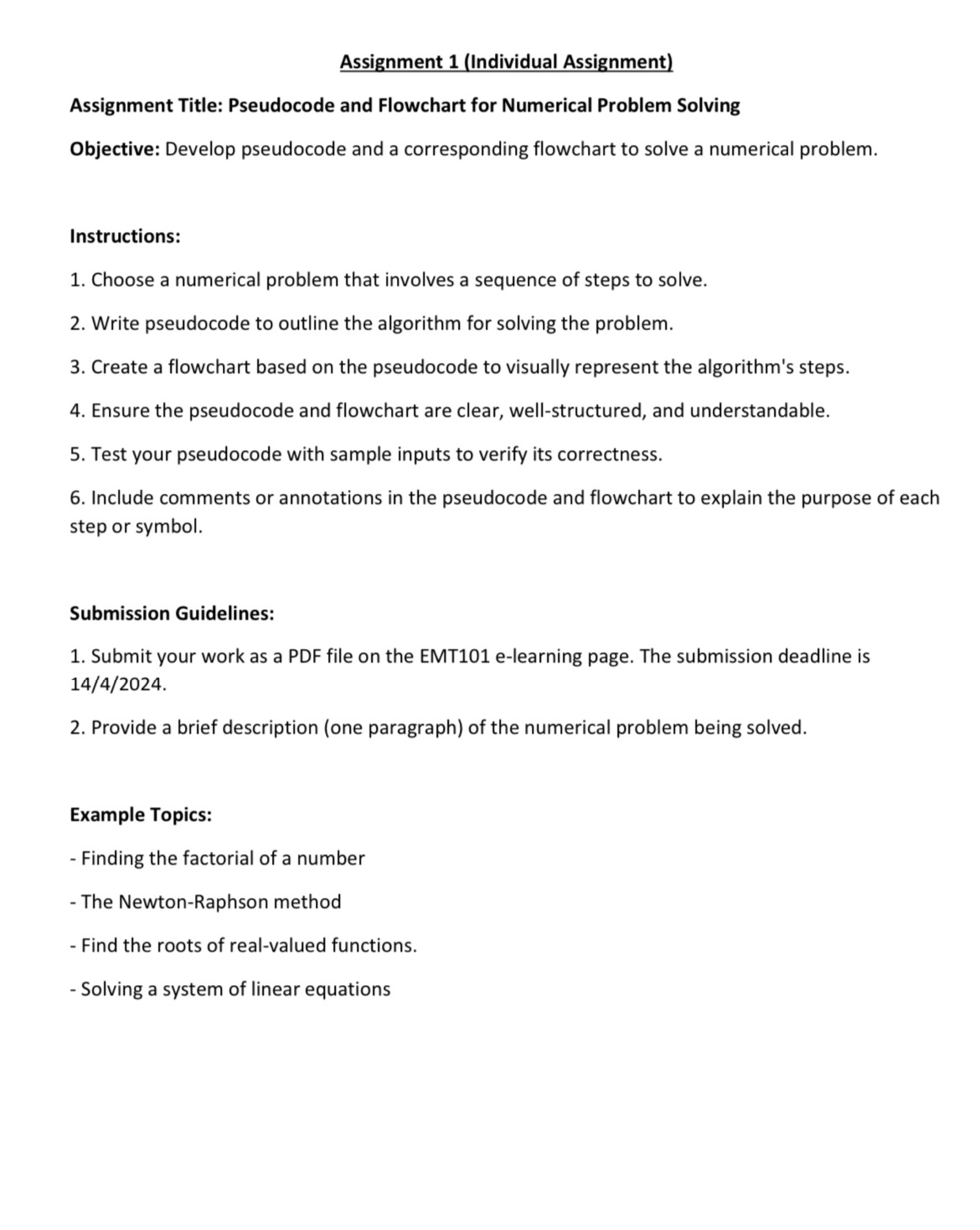 Solved Assignment 1 (Individual Assignment)Assignment Title: | Chegg.com