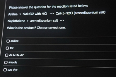 Solved Phease answer the question for the reaction listed | Chegg.com