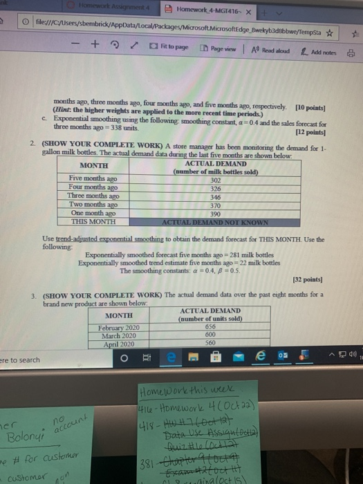 . APA, MLA) 7. KEY POINTS TO FOLLOW FOR THE HOMEWORK | Chegg.com