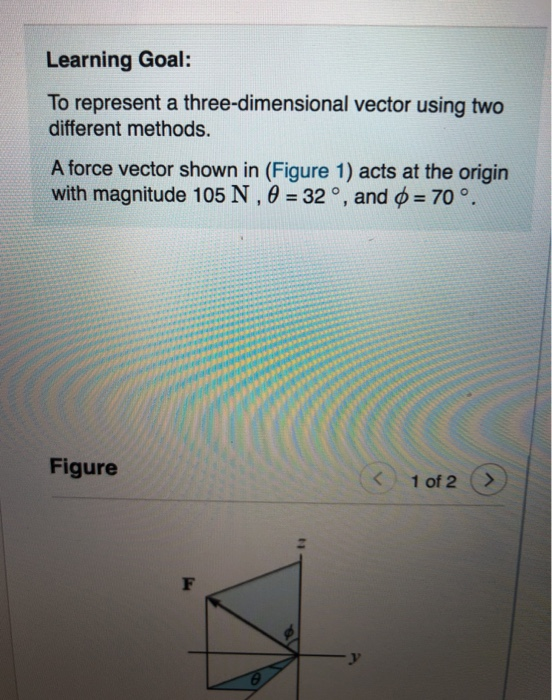 Solved Learning Goal: To represent a three-dimensional | Chegg.com