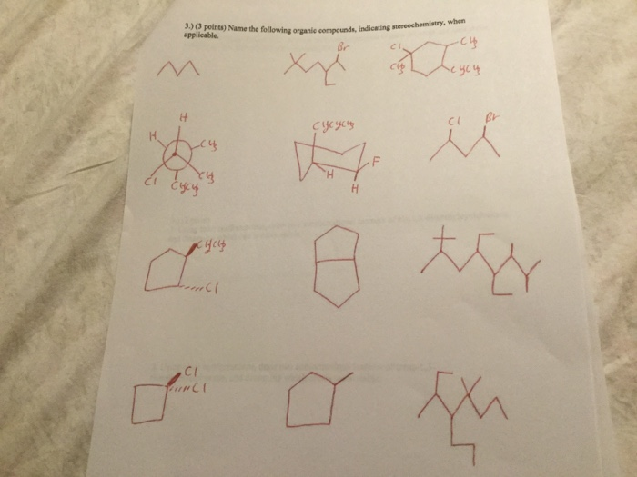 Solved 3.) polnts) Name the following organic compounds, | Chegg.com Solved 3.) polnts) Name the following organic compounds, | Chegg.com
