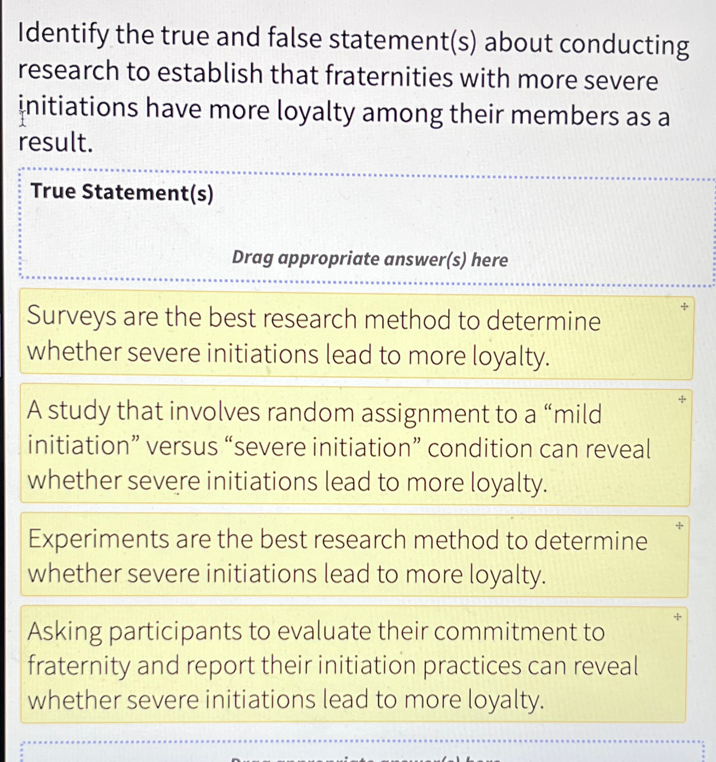 Solved Identify the true and false statement(s) ﻿about | Chegg.com
