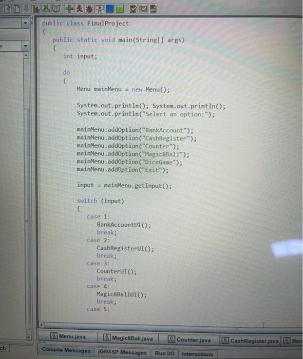 Solved i have the complete code of my final project here, | Chegg.com