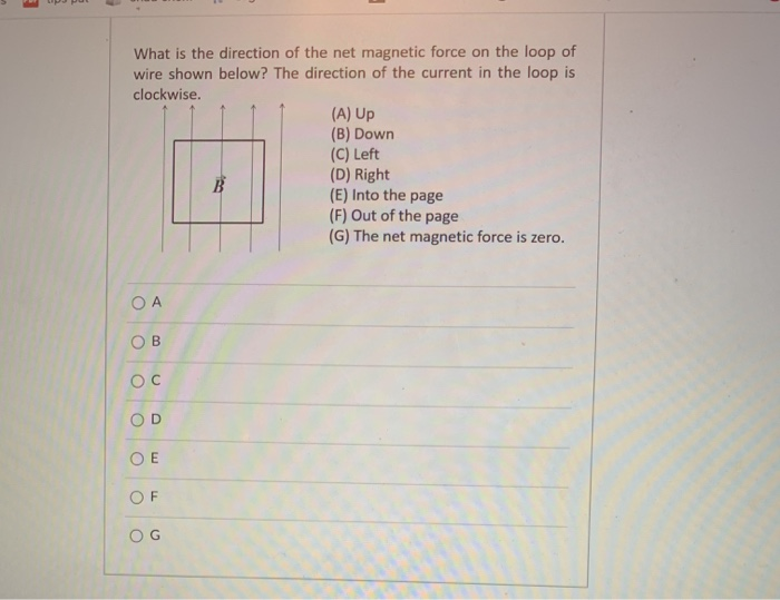 Solved What is the direction of the net magnetic force on | Chegg.com