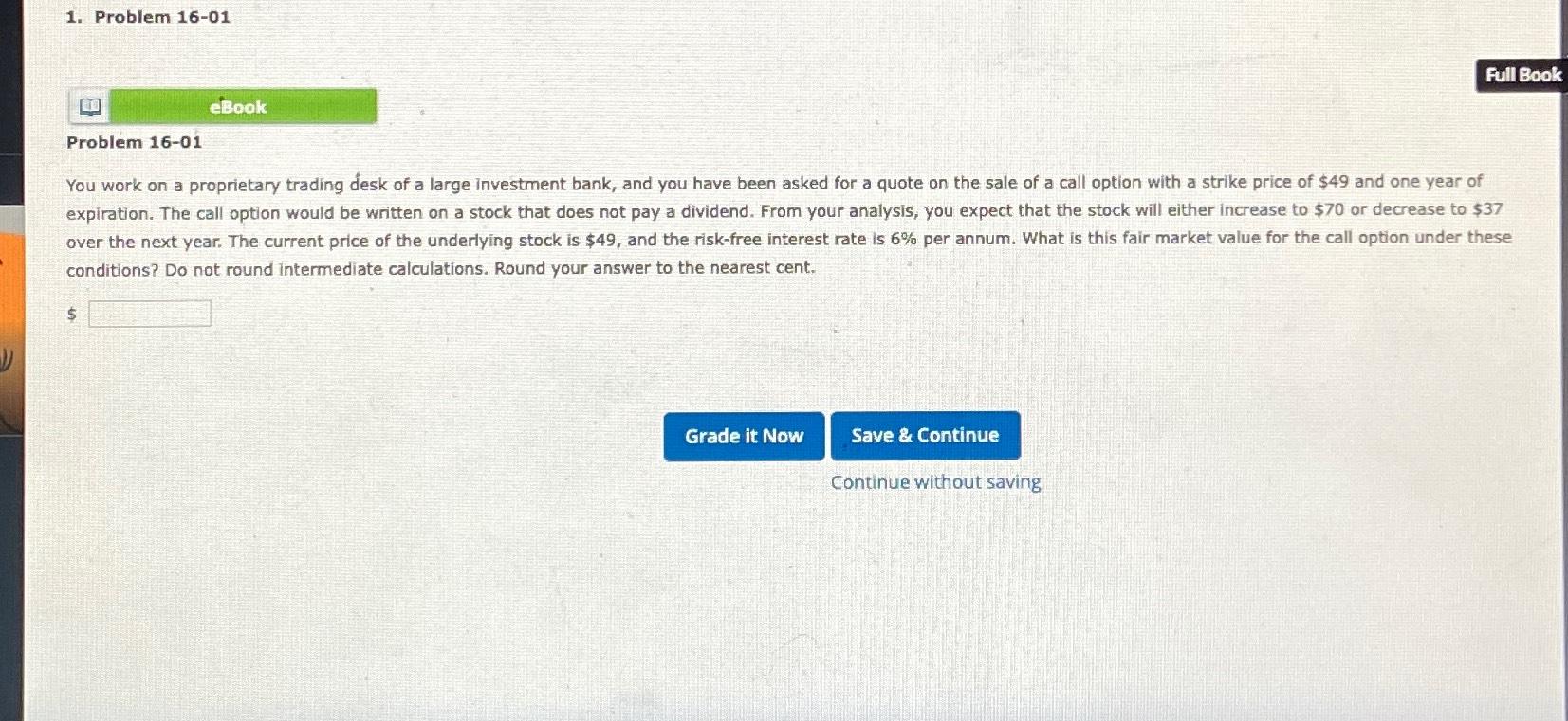 Solved Problem 16-01[1]ébookProblem 16-01 ﻿conditions? Do | Chegg.com