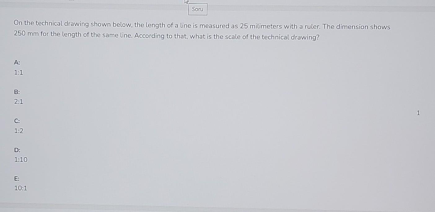 Solved On the technical drawing shown below, the length of a | Chegg.com