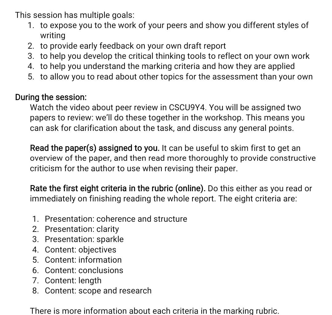 This session has multiple goals: 1. to expose you to | Chegg.com