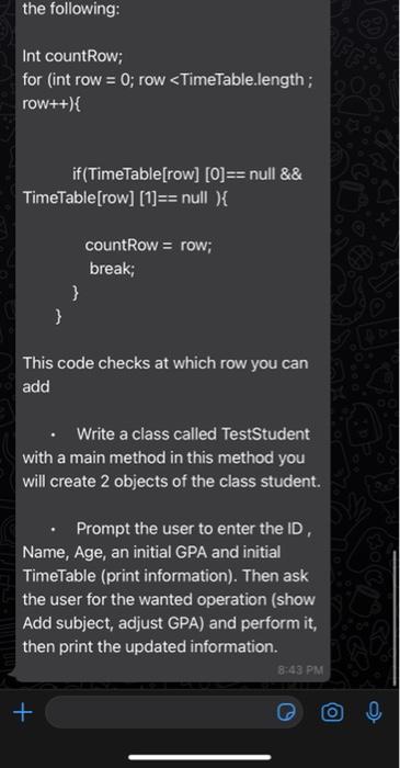 Solved Assessment 3: Classes and objects Complete the | Chegg.com