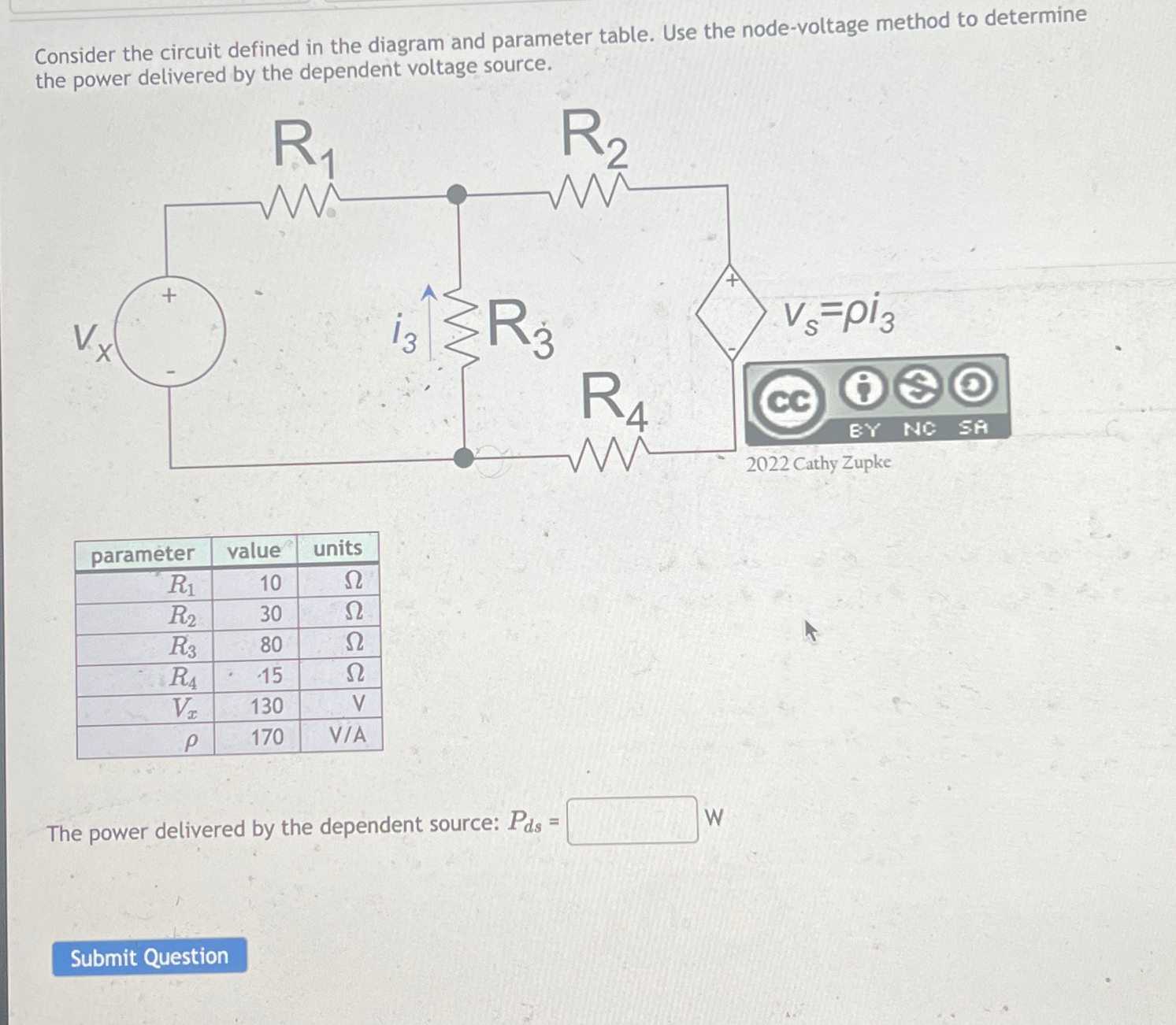 Solved Consider the circuit defined in the diagram and | Chegg.com