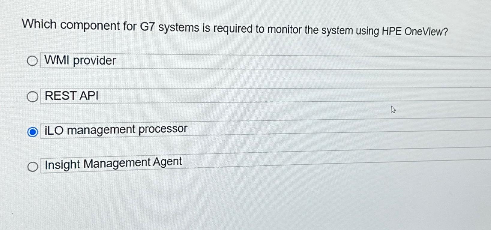 Solved Which component for G7 ﻿systems is required to | Chegg.com