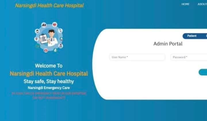 Solved Design Login page for a hospital Management System | Chegg.com