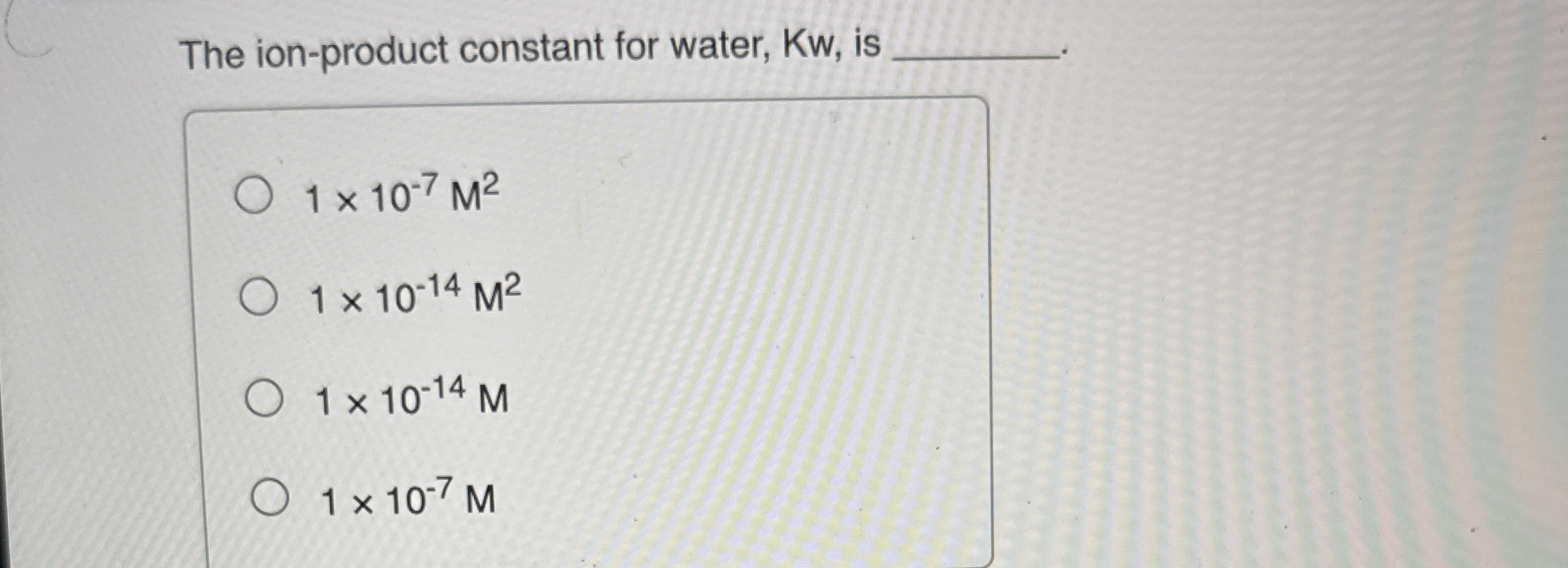 Solved The ion-product constant for water, Kw , | Chegg.com