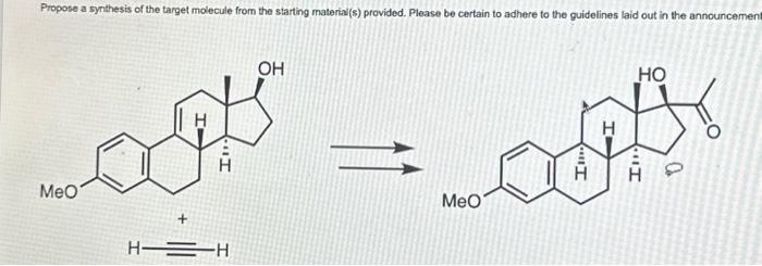 1. Using the starting material molecule(s) provided, | Chegg.com