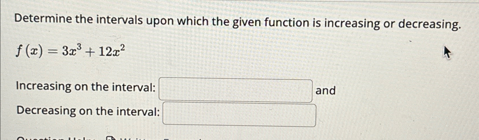 Determine the intervals upon which the given function | Chegg.com
