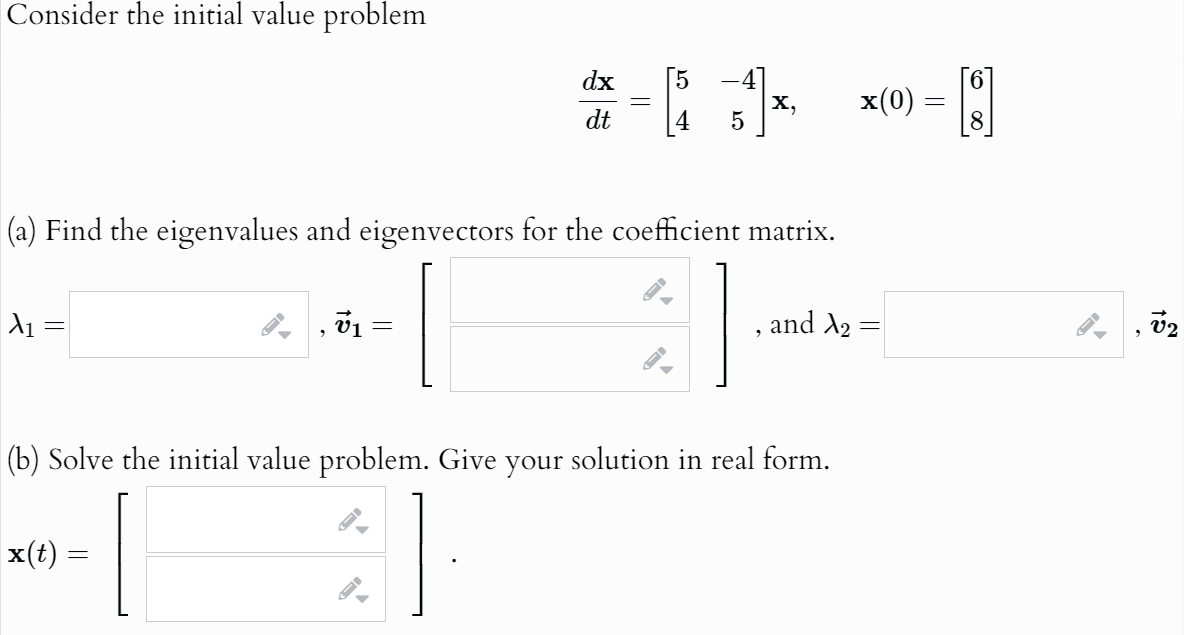 Solved Consider the initial value | Chegg.com