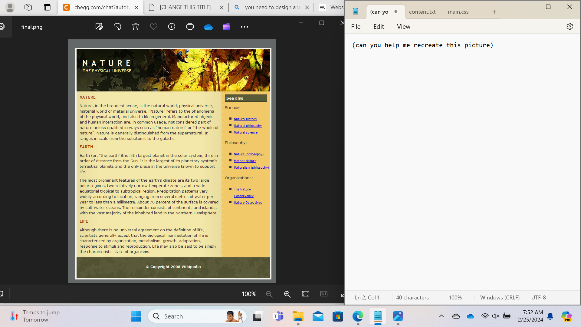Solved (can you help me recreate this picture. I have the | Chegg.com