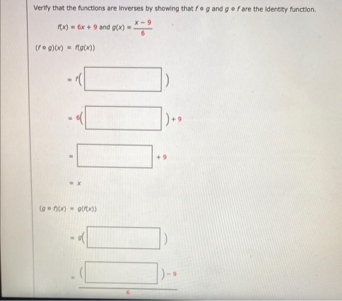 Solved Verify that the functions are inverses by showing | Chegg.com