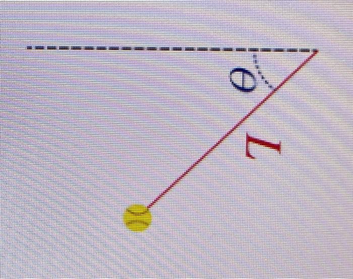 Solved A ball is suspended from a light 1.2m string as | Chegg.com