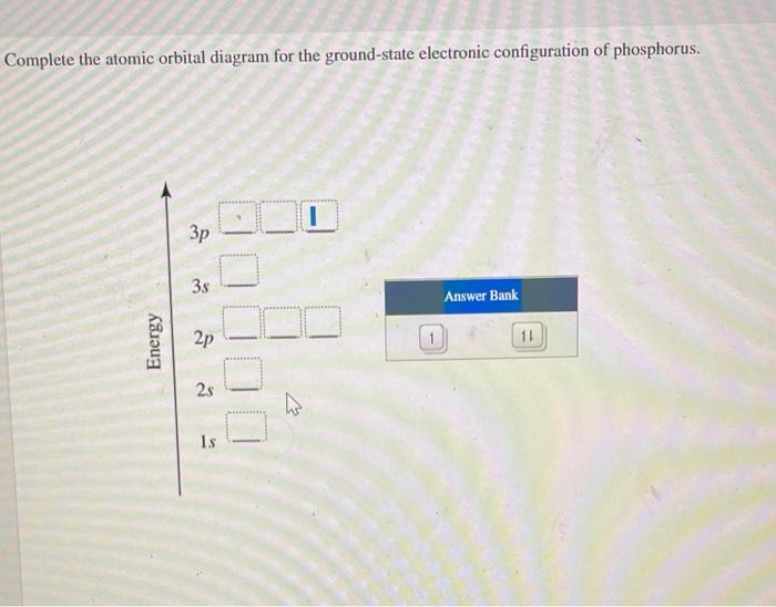 Solved Complete the atomic orbital diagram for the | Chegg.com