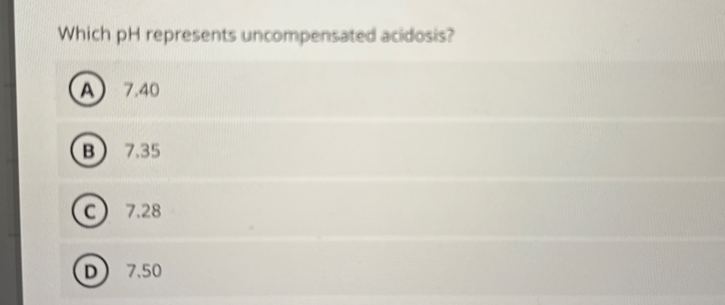 Which pH represents uncompensated | Chegg.com
