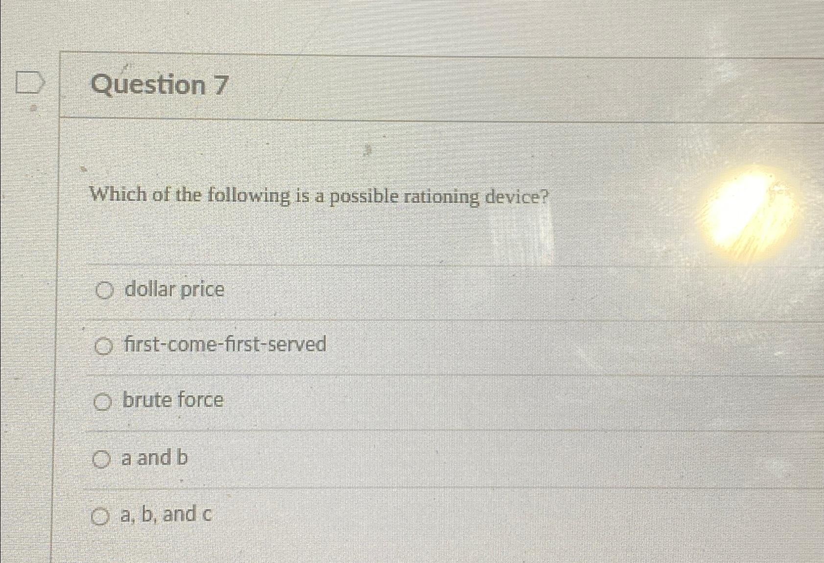 Solved Question 7Which of the following is a possible | Chegg.com